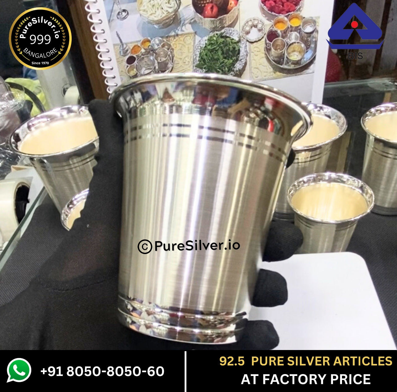 100 grams silver glass models with weight and price - PureSilver.io