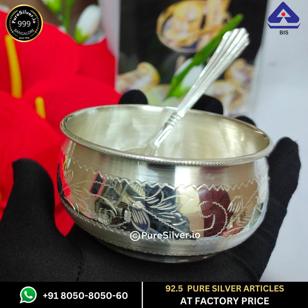 Buy Silver Bowl Online in India | Silver Bowl Price | Pure Silver Bowl ...
