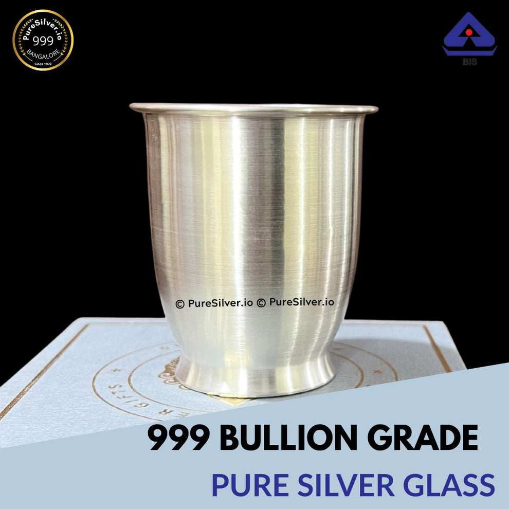 8" Pure Silver Dinner Set | Sleek Design | BIS 990 – PureSilver.io