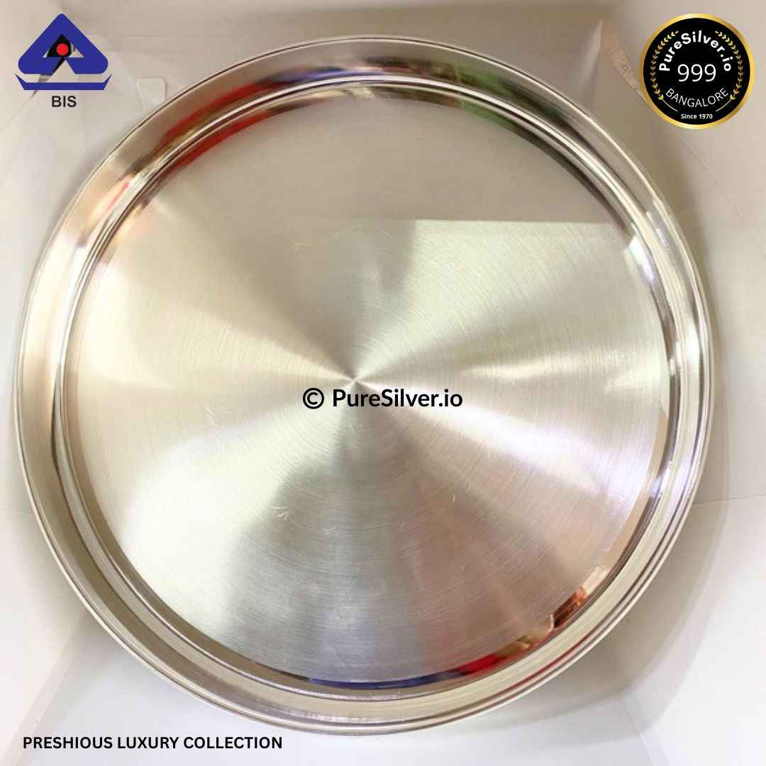 Pure Silver Plate for Meals 9" to 12" | Generational Luxury with Smoot ...