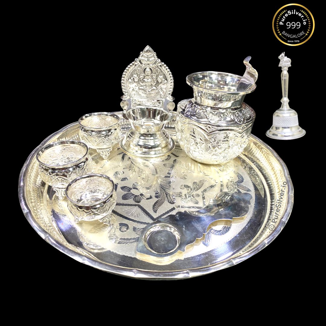Bespoke Silver Pooja Thali Sets – PureSilver.io