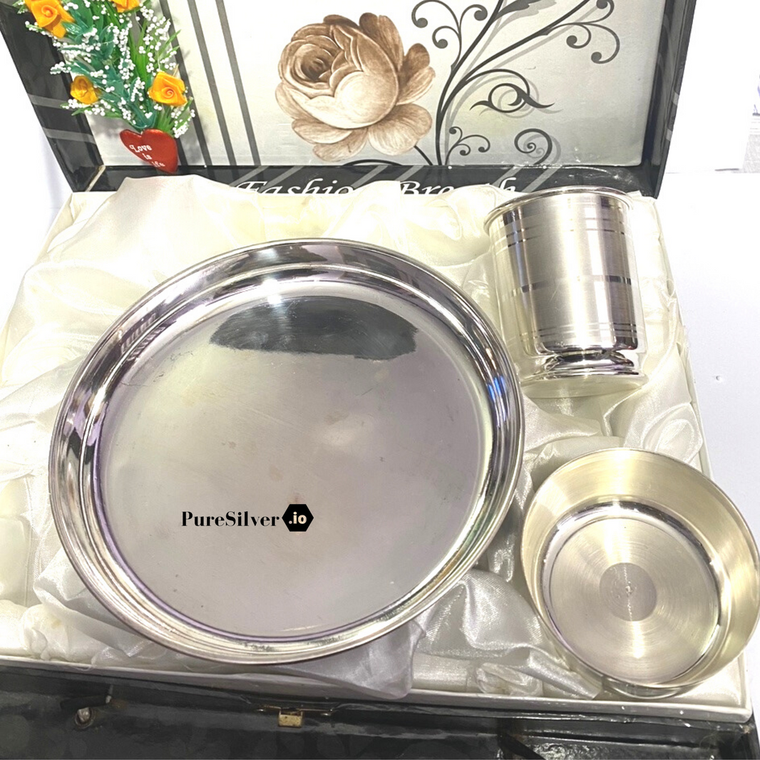 Buy Silver Baby Sets Online | Pure Silver gift items for baby | Silver ...